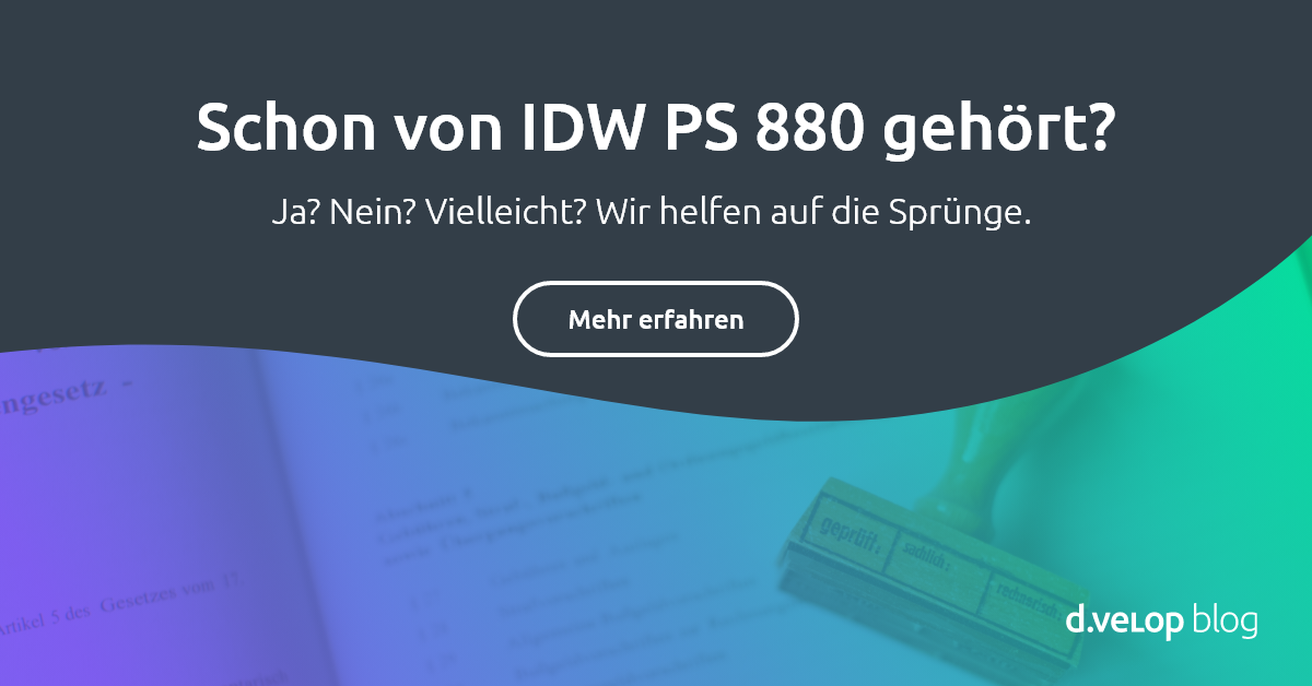 IDW PS 880 – Was ist das? | d.velop blog