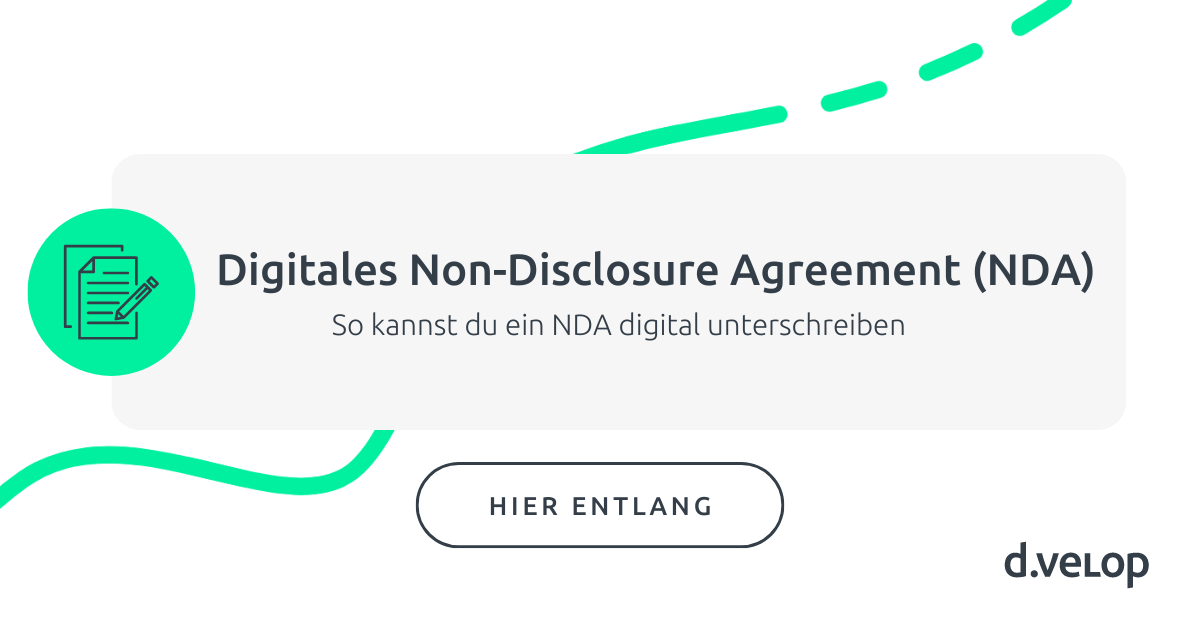 NDA unterschreiben: So funktioniert es digital! | d.velop blog