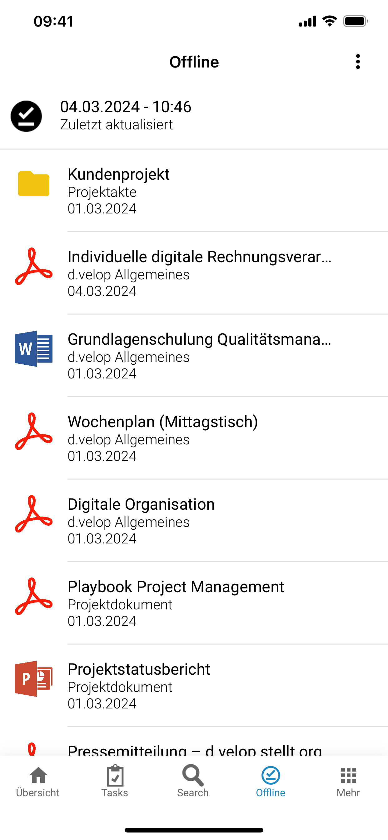 d.velop mobile | mobiler Zugriff auf Ihre d.velop Produkte