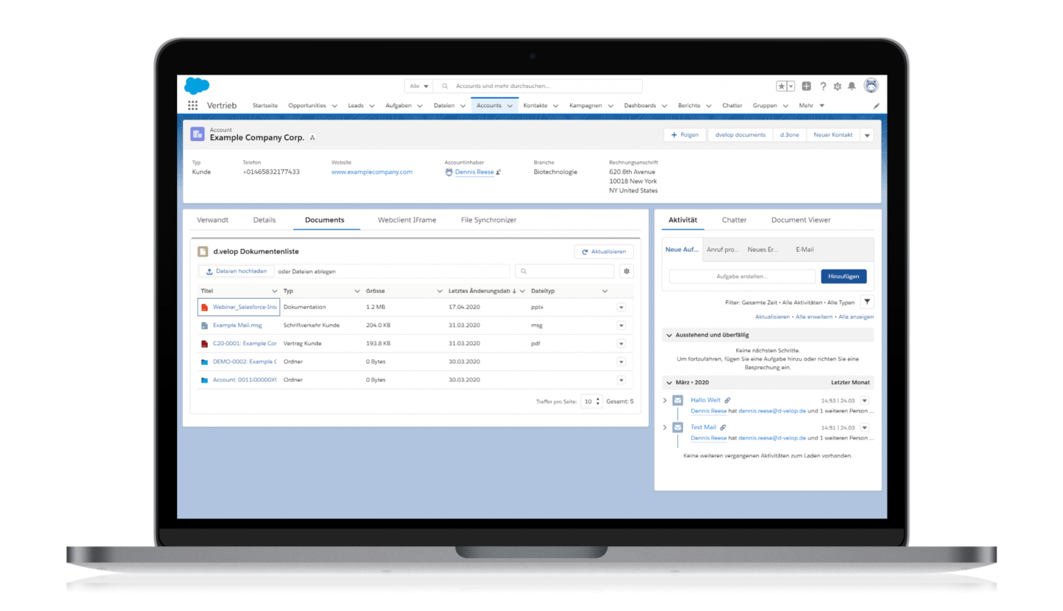 d.velop Produkte nahtlos in Salesforce integriert | d.velop AG